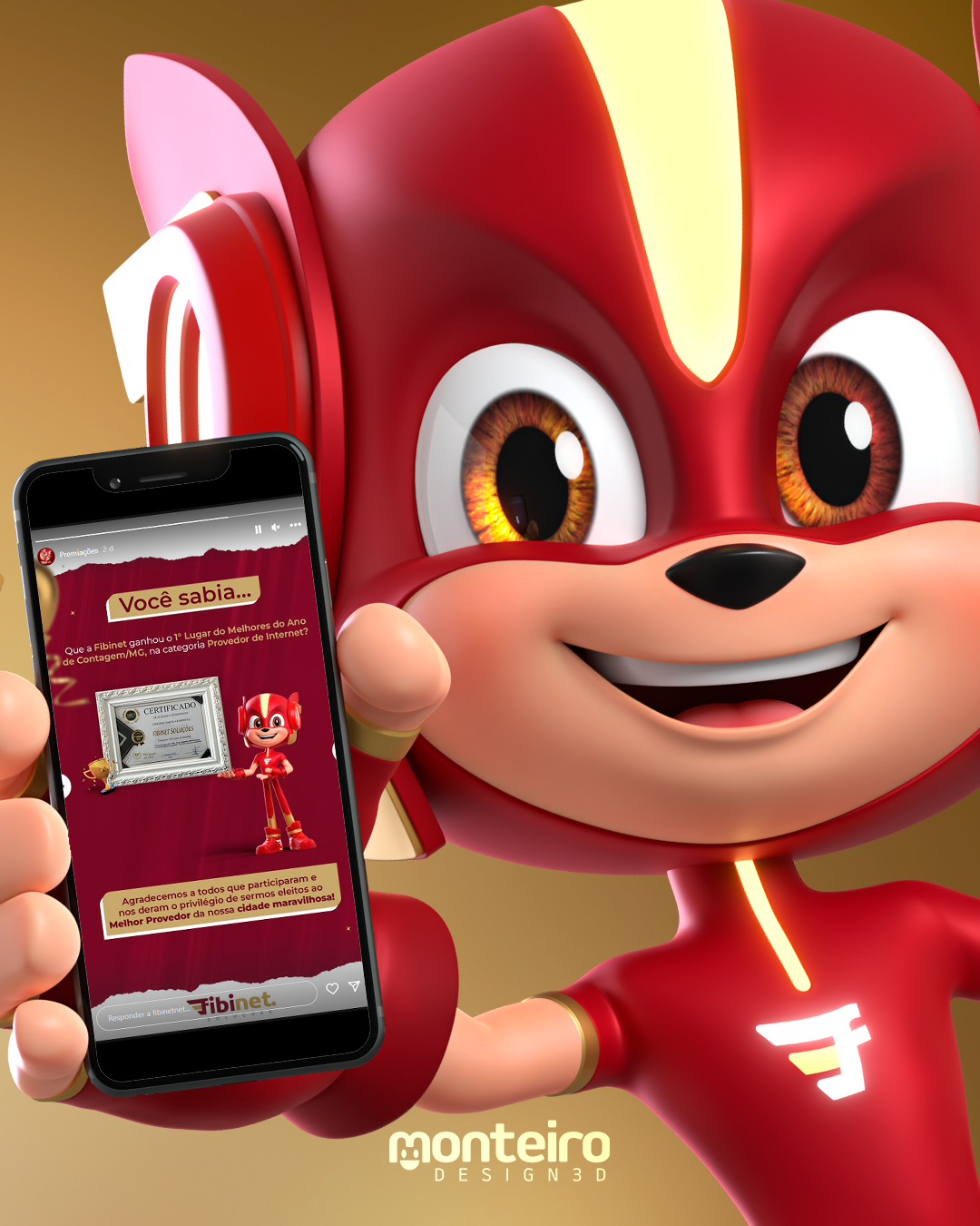 Fibinho - Fibinet - MG - Fibinet - MG - Portifólio - Monteirodesign3D
